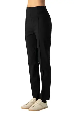 IVONNE Pintuck Slim Stretch Pants