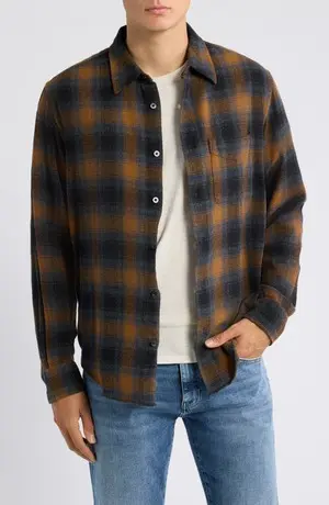 Madewell Plaid Lightweight Flannel Shirt - Mills Header