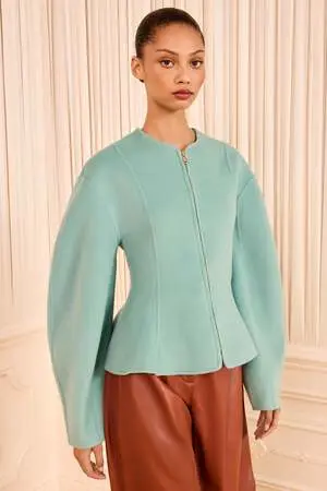 Ulla Johnson Rana Fitted Zip Jacket - Juniper