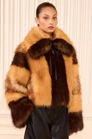 Ulla Johnson Cleo Patchwork Coat - Sable