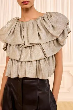 Ulla Johnson Cecile Ruffle Top