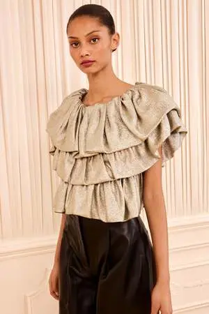 Ulla Johnson Cecile Ruffle Top