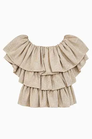 Ulla Johnson Cecile Ruffle Top
