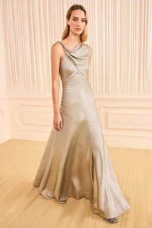 Ulla Johnson Mira Asymmetrical Gown - Argent