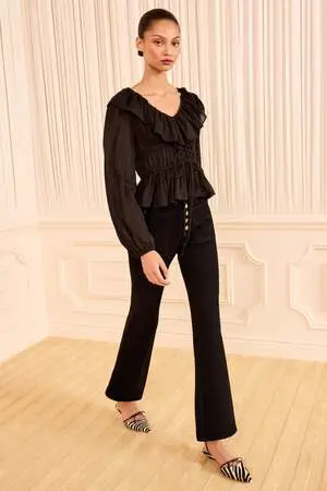 Ulla Johnson Vienne Ruffle Top