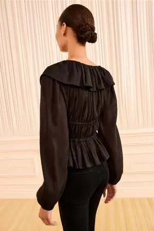 Ulla Johnson Vienne Ruffle Top