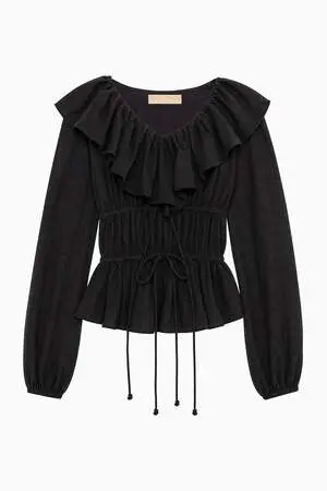 Ulla Johnson Vienne Ruffle Top
