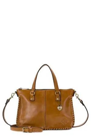 PATRICIA NASH Mini Briona Leather Crossbody Bag - Light Tan