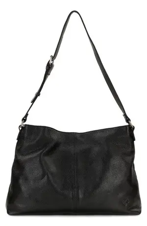PATRICIA NASH Liora Slouchy Leather Hobo - Black