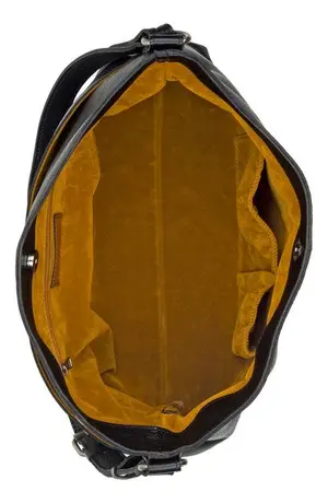 PATRICIA NASH Liora Slouchy Leather Hobo - Black