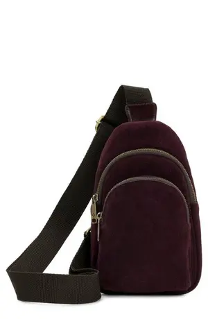 PATRICIA NASH Louetta Leather Sling Bag - Plum