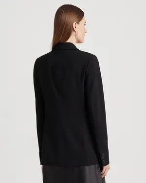 Ralph Lauren Wool Crepe Double Breasted Blazer