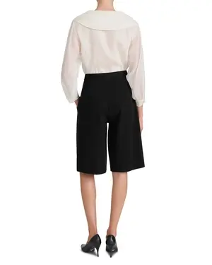 FRAME The Regency Sheer Silk Blend Blouse
