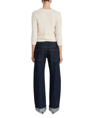FRAME The Cuffed Low Bow Low Rise Jeans