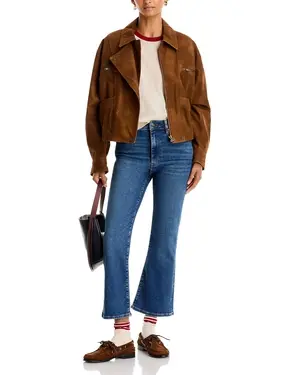 FRAME The Reboot Crop Mid Rise Bootcut Jeans