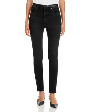 FRAME Le High Midi Rise Skinny Jeans - Fable