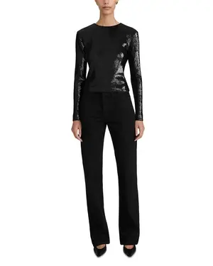 FRAME The Micro Sequin Top