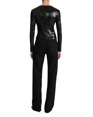 FRAME The Micro Sequin Top