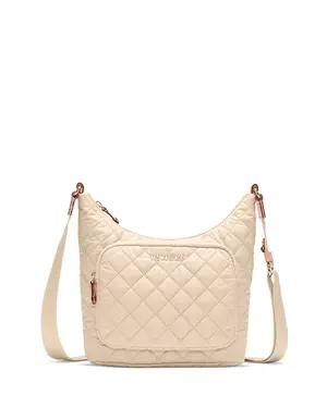 Mz Wallace Metro Sloane Quilted Crossbody - Buff