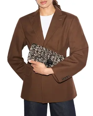 Mz Wallace Crosby Lock Embellished Quilted Baguette Bag