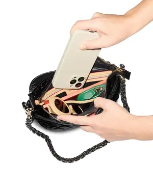 Mz Wallace Crosby Lock Quilted Saddle Bag