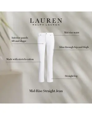 Ralph Lauren Mid Rise Straight Jeans