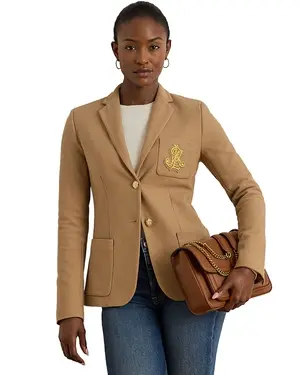 Ralph Lauren Bullion Jacquard Blazer - Camel