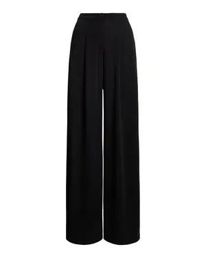 Ralph Lauren Pleated Stretch Jersey Wide-leg Pant