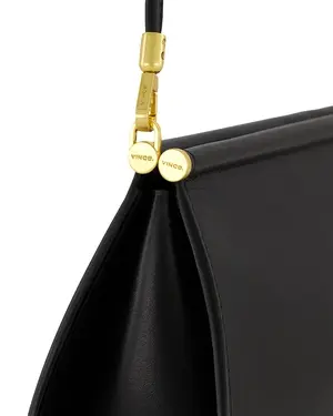 Vince Double Bar Leather Clutch