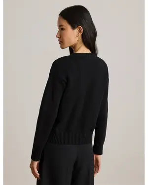 Ralph Lauren Combed Cotton Embroidered Logo Sweater