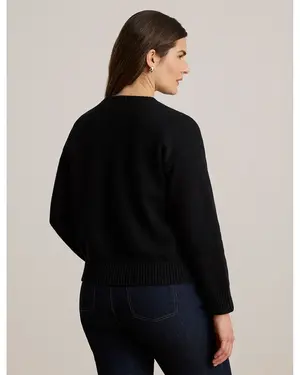 Ralph Lauren Combed Cotton Embroidered Logo Sweater