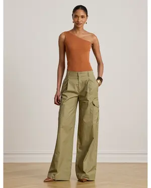 Ralph Lauren Rib Knit One Shoulder Sweater