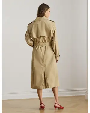 Ralph Lauren Double Breasted Cotton Trench Coat