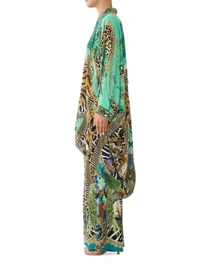Camilla Silk Draped Back Tunic Shirt