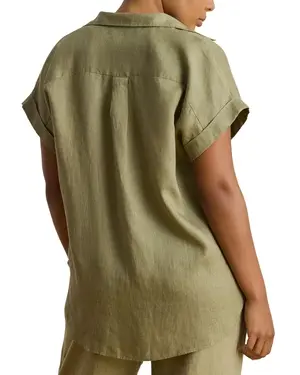 Ralph Lauren Relaxed Fit Linen Short Sleeve Shirt