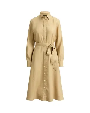 Ralph Lauren Belted Linen Shirtdress