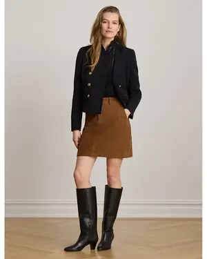 Ralph Lauren Double Breasted Sable Crepe Jacket
