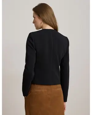 Ralph Lauren Double Breasted Sable Crepe Jacket
