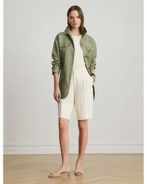 Ralph Lauren Linen Blend Twill Field Jacket