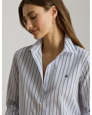 Ralph Lauren Classic Fit Striped Broadcloth Shirt