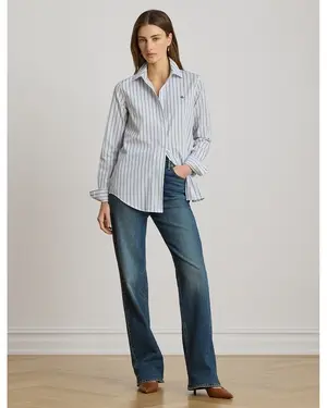 Ralph Lauren Classic Fit Striped Broadcloth Shirt