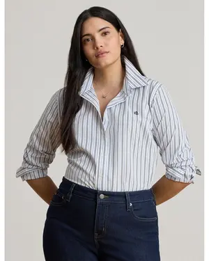 Ralph Lauren Classic Fit Striped Broadcloth Shirt
