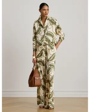 Ralph Lauren Relaxed Fit Rope Print Twill Shirt