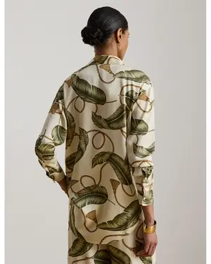 Ralph Lauren Relaxed Fit Rope Print Twill Shirt