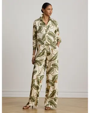 Ralph Lauren Relaxed Fit Rope Print Twill Shirt