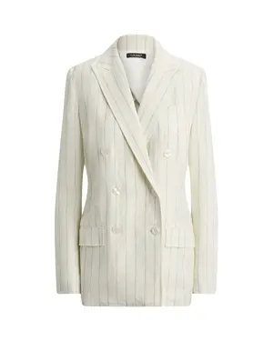 Ralph Lauren Striped Linen Twill Blazer