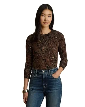 Ralph Lauren Paisley Sweater - Black