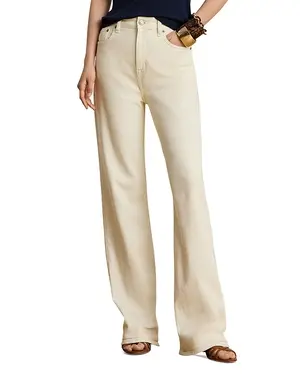 Ralph Lauren High Rise Straight Jeans - Cream