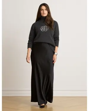 Ralph Lauren Satin Charmeuse Maxi Skirt