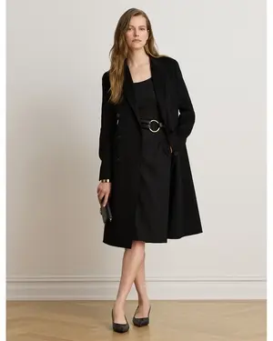 Ralph Lauren Double Breasted Coat - Black